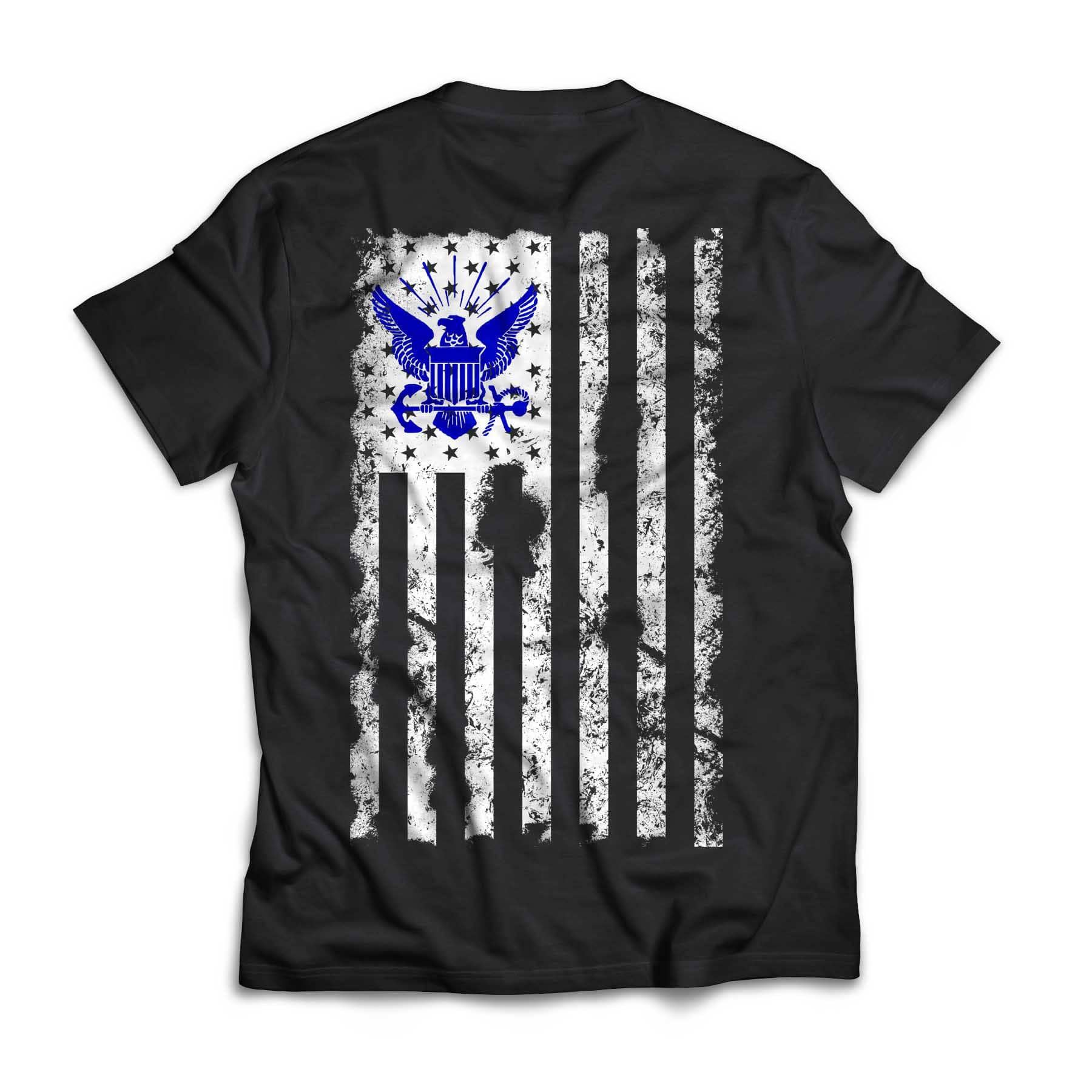 Navy Flag Blue Crest - Military Navy T-Shirt – GetShirtz